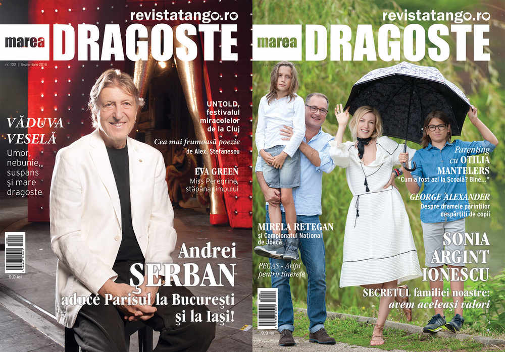 Coperta RevistaTango.ro – Marea Dragoste, Andrei Șerban / Sonia Argint ...
