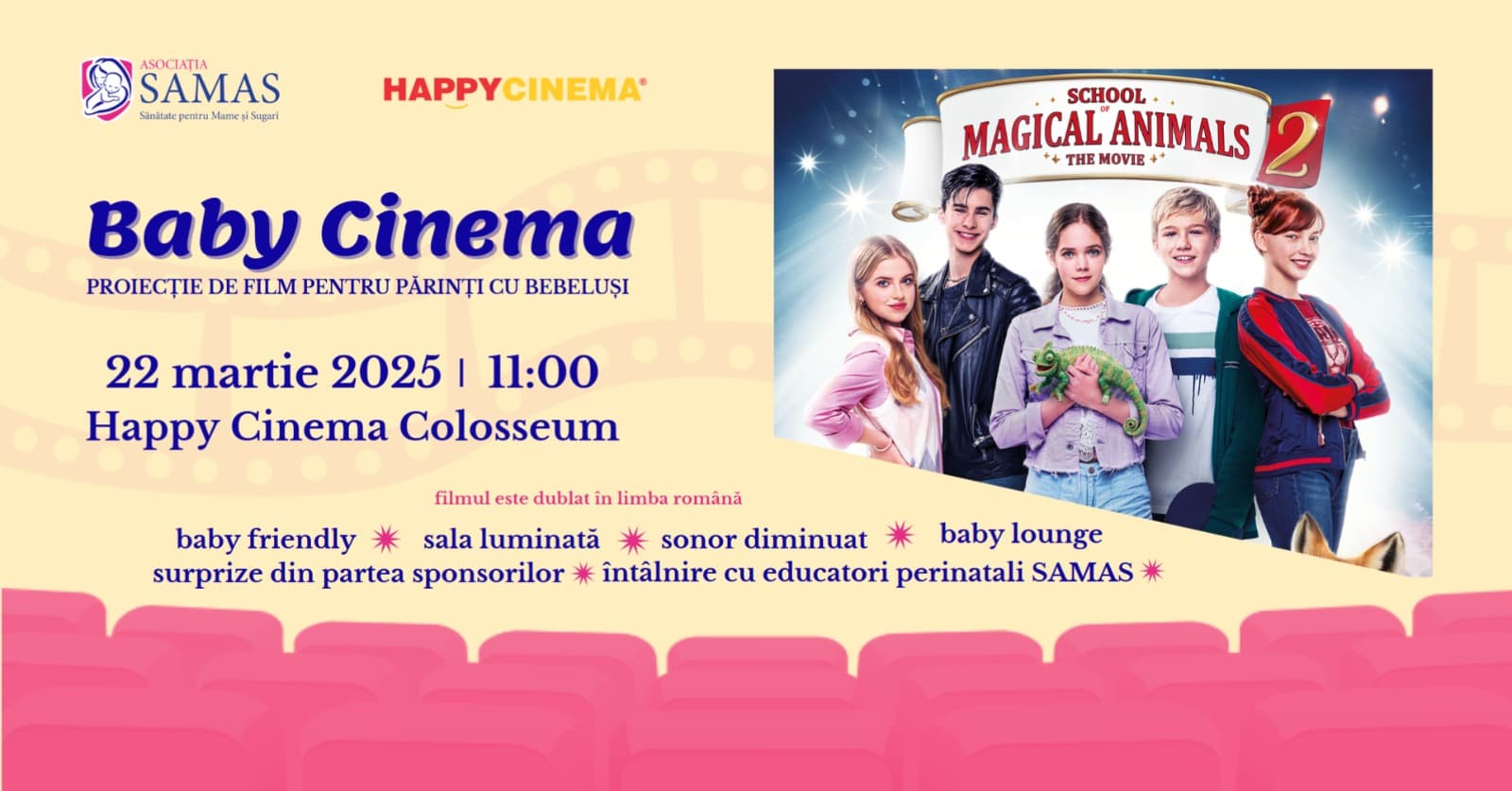 Proiecții speciale pentru părinți și copii la Happy Cinema. Baby Cinema ...