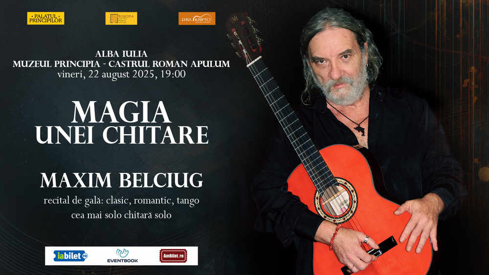 Magia unei chitare la Castrul Roman Apulum. Maxim Belciug cântă pentru ...