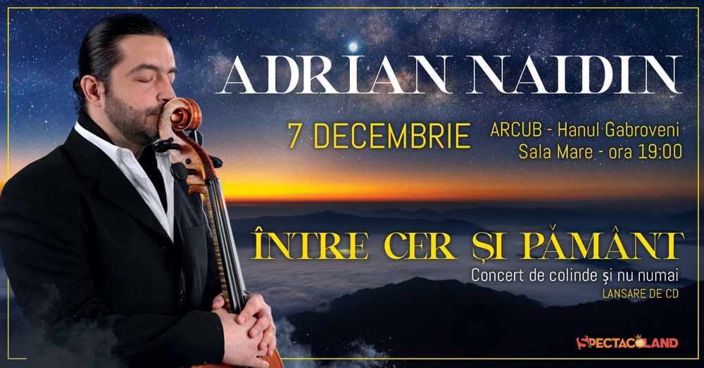 Violoncelistul și vocalistul Adrian Naidin propune o călătorie muzicală ...